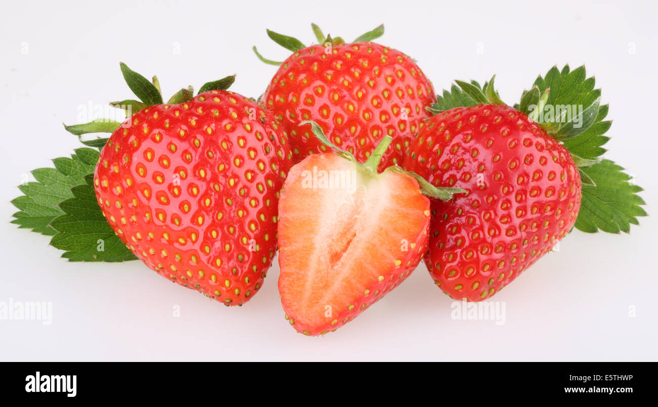 GROUP OF FRESH STRAWBERRIES Stock Photo - Alamy