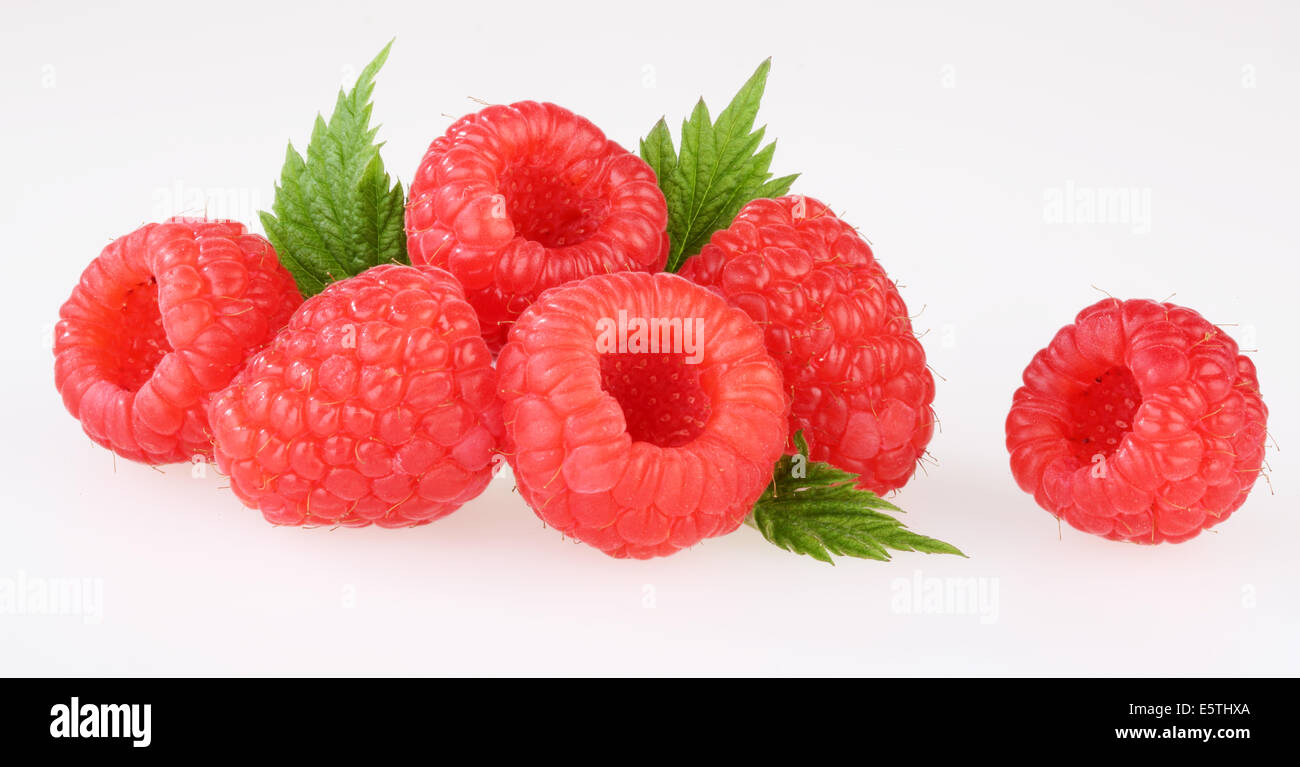 GROUP OF FRESH RASPBERRIES Stock Photo - Alamy