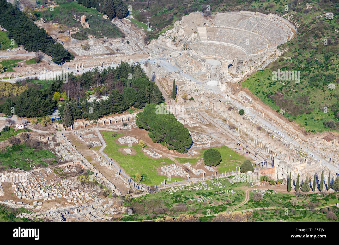 Aerial view ancient theatre hi-res stock photography and images - Alamy