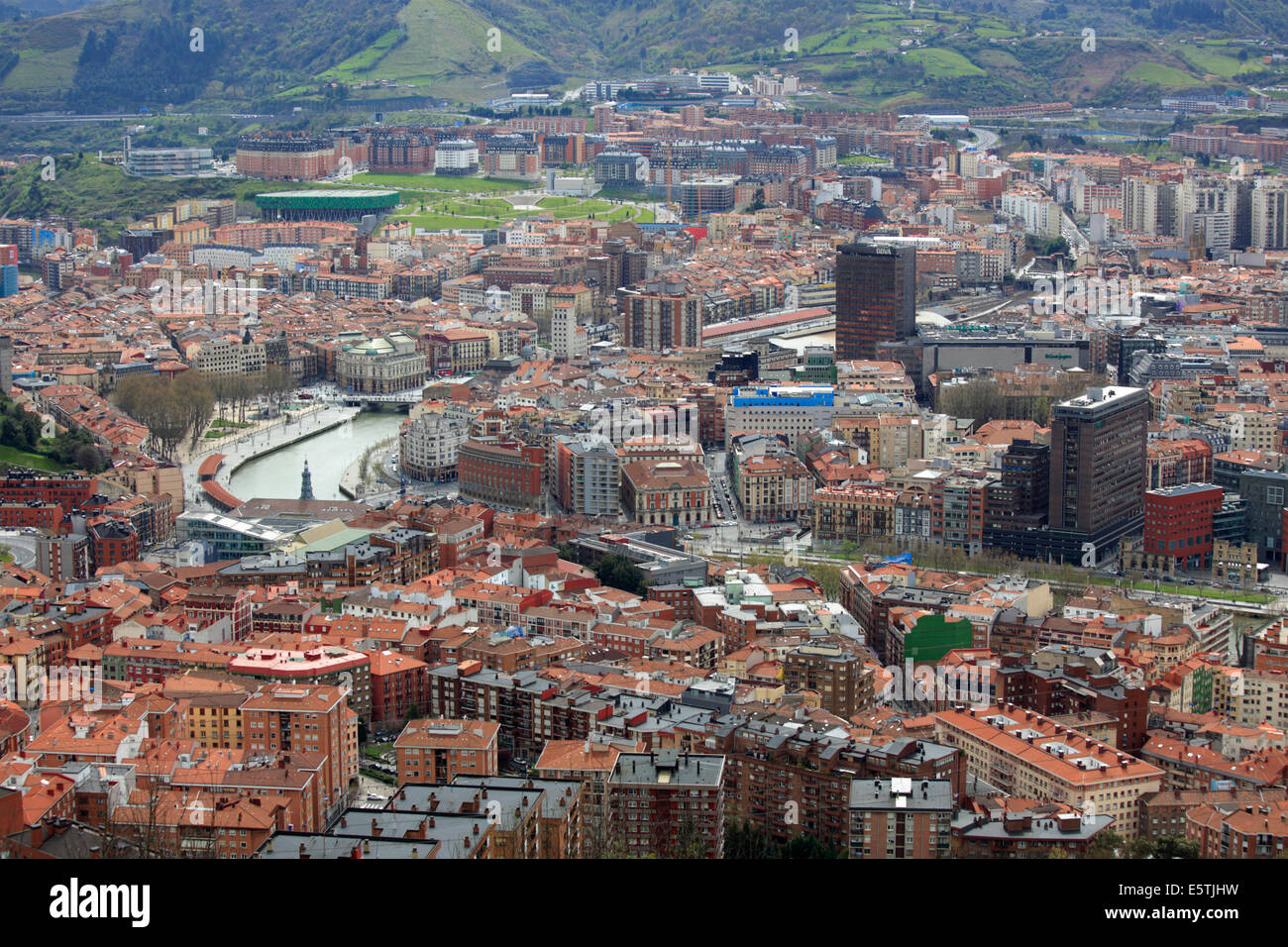 Bilbao spain aerial hi-res stock photography and images - Alamy