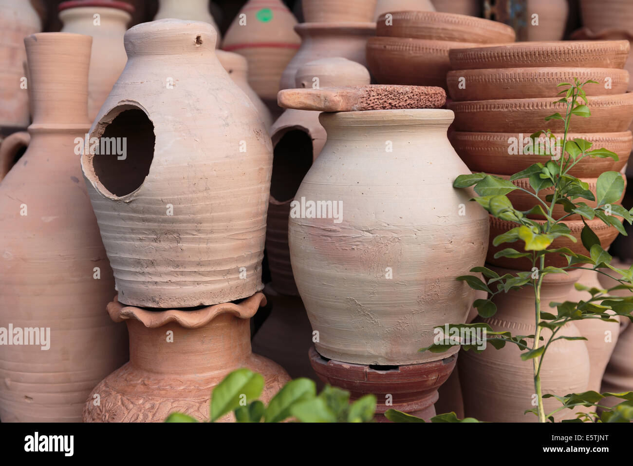 Traditional colourful ceramic flower pots hi-res stock photography and ...