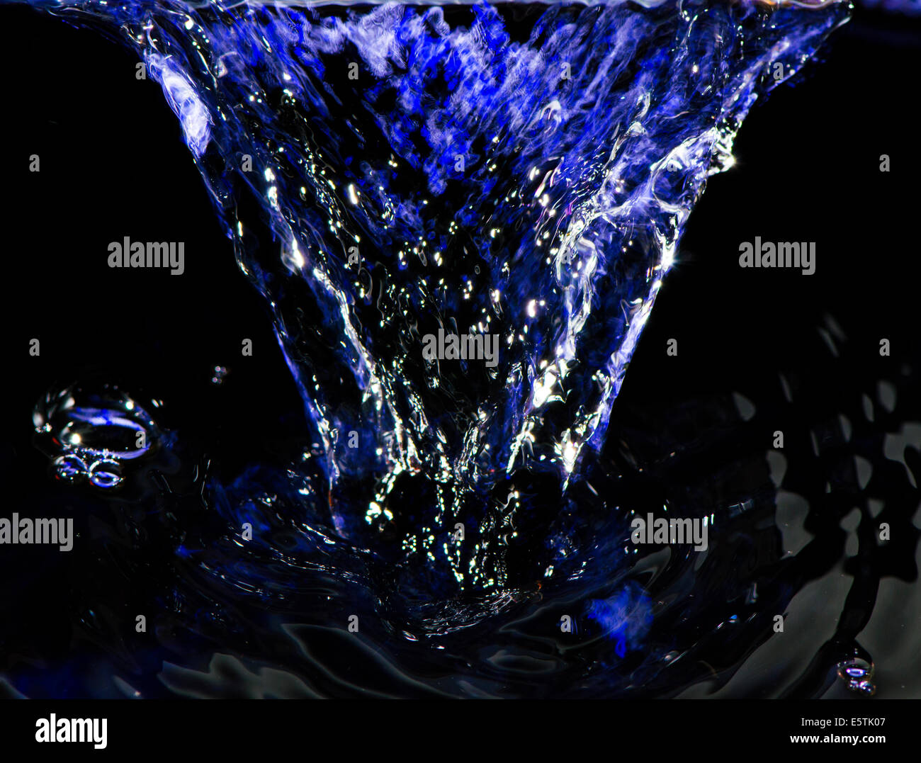 Flowing blue water Stock Photo - Alamy