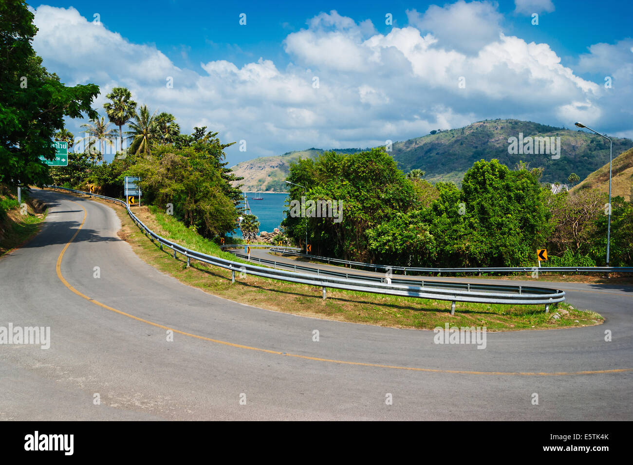 steep road turn Stock Photo - Alamy