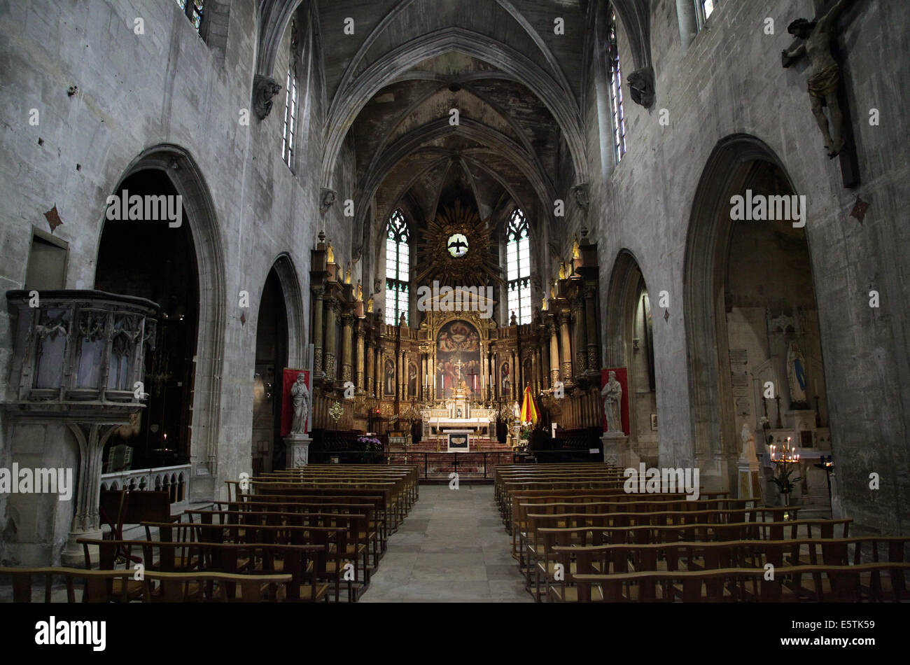 Avignon france church hi-res stock photography and images - Alamy