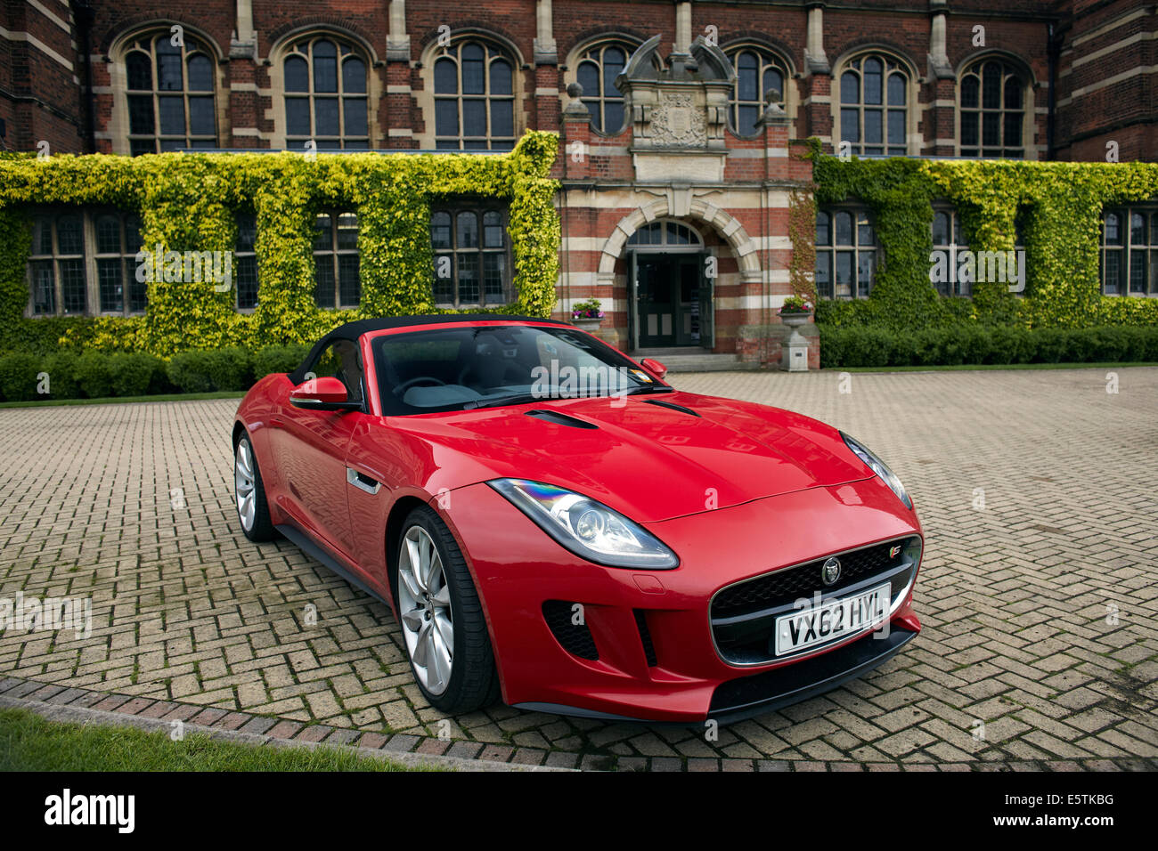 Journalist Robert Crampton test driving the new Jaguar F-type car in ...
