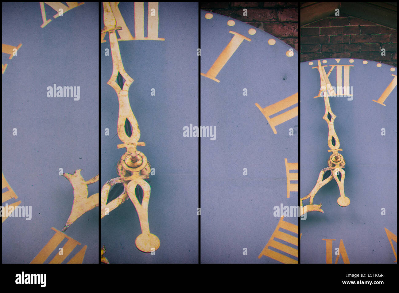 7pm abstract clock hi-res stock photography and images - Alamy