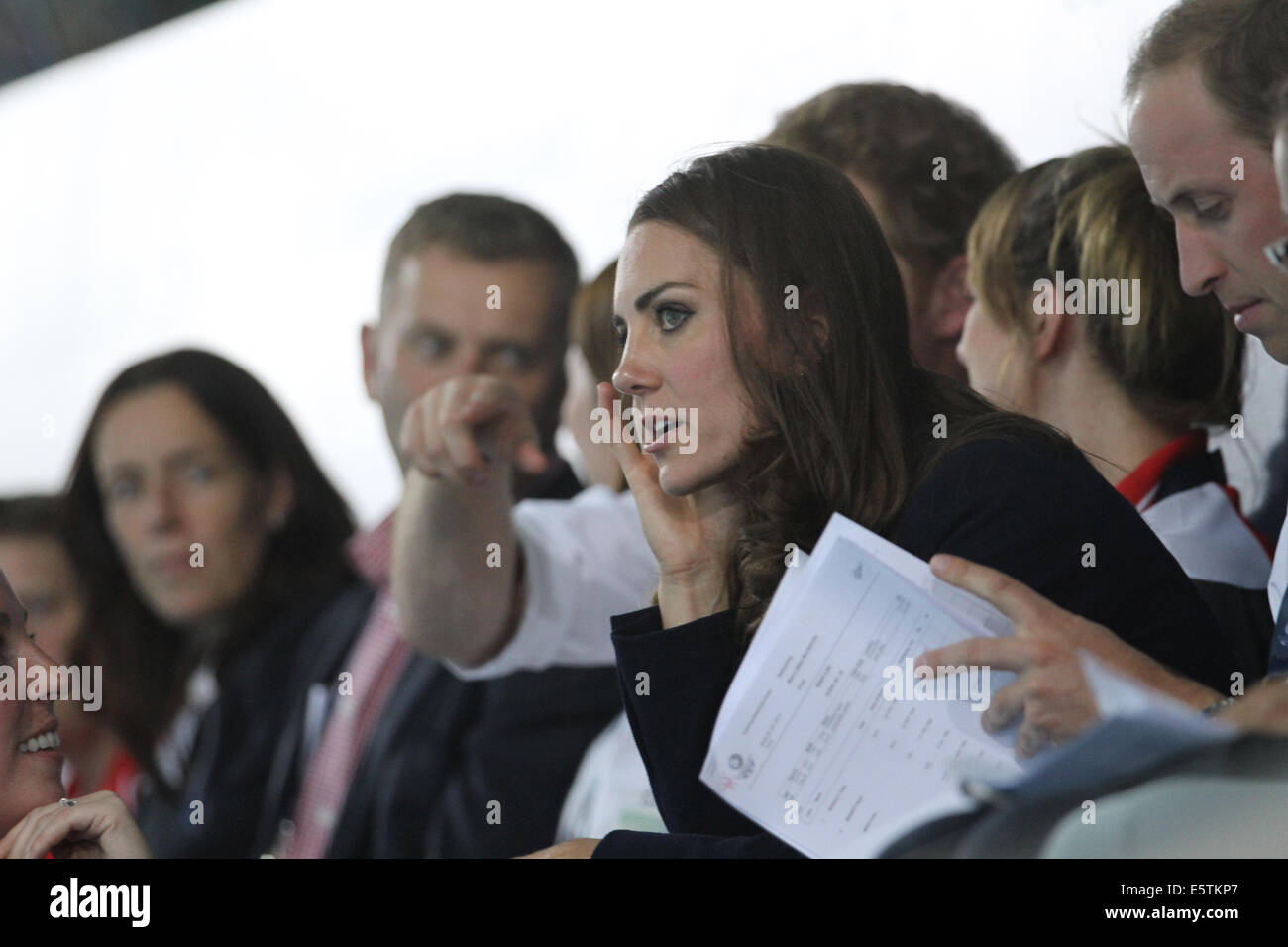 Princess catherine kate middleton royal commonwealth hi-res stock ...