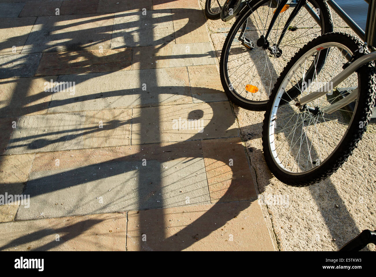Bikes on pavement hi-res stock photography and images - Alamy