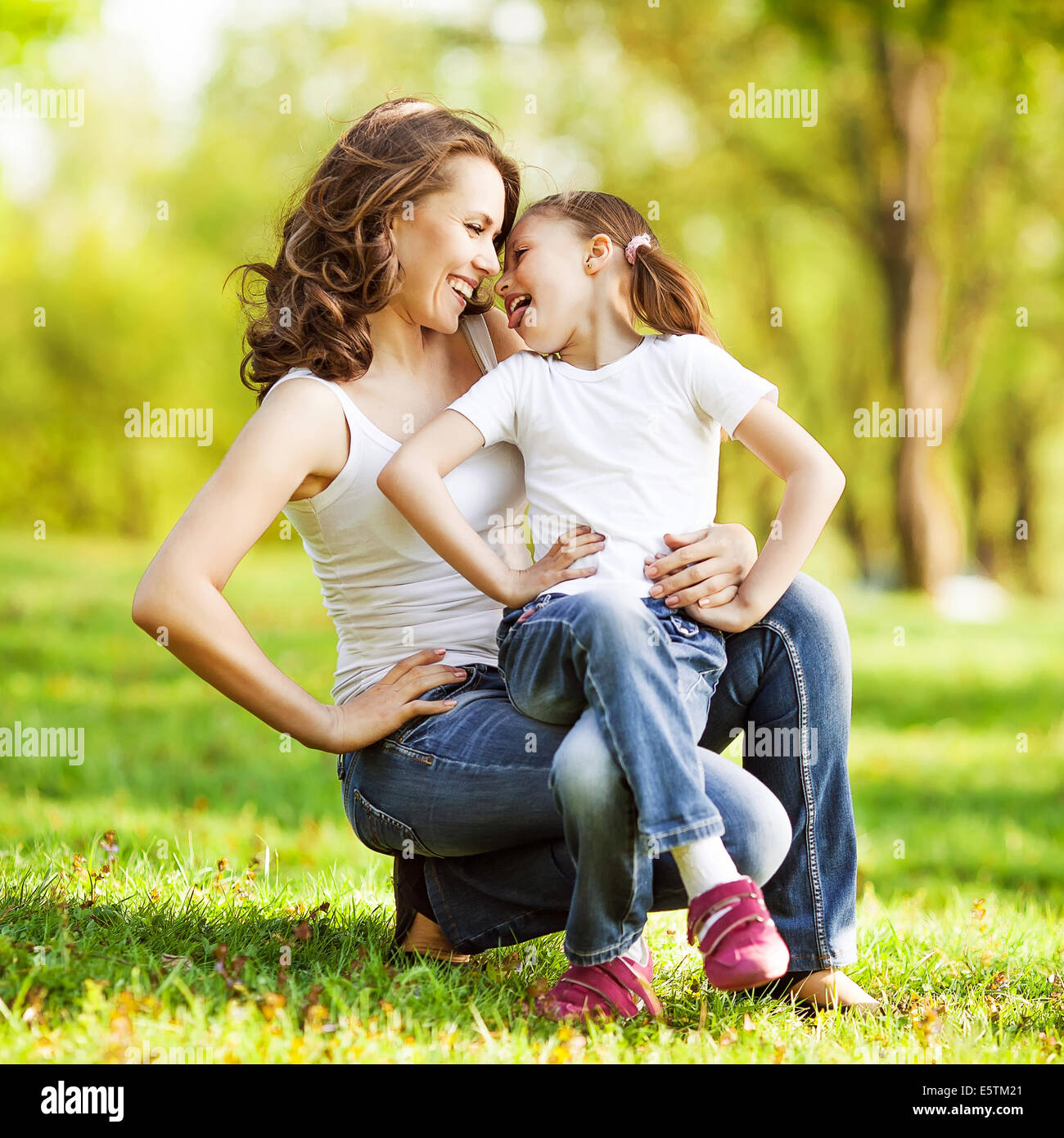 Mother and daughter enjoy the early spring. Mother day Stock Photo - Alamy