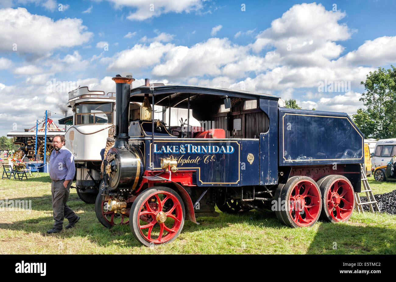 Steam wagons at Pickering Traction Engine Rally Stock Photo - Alamy