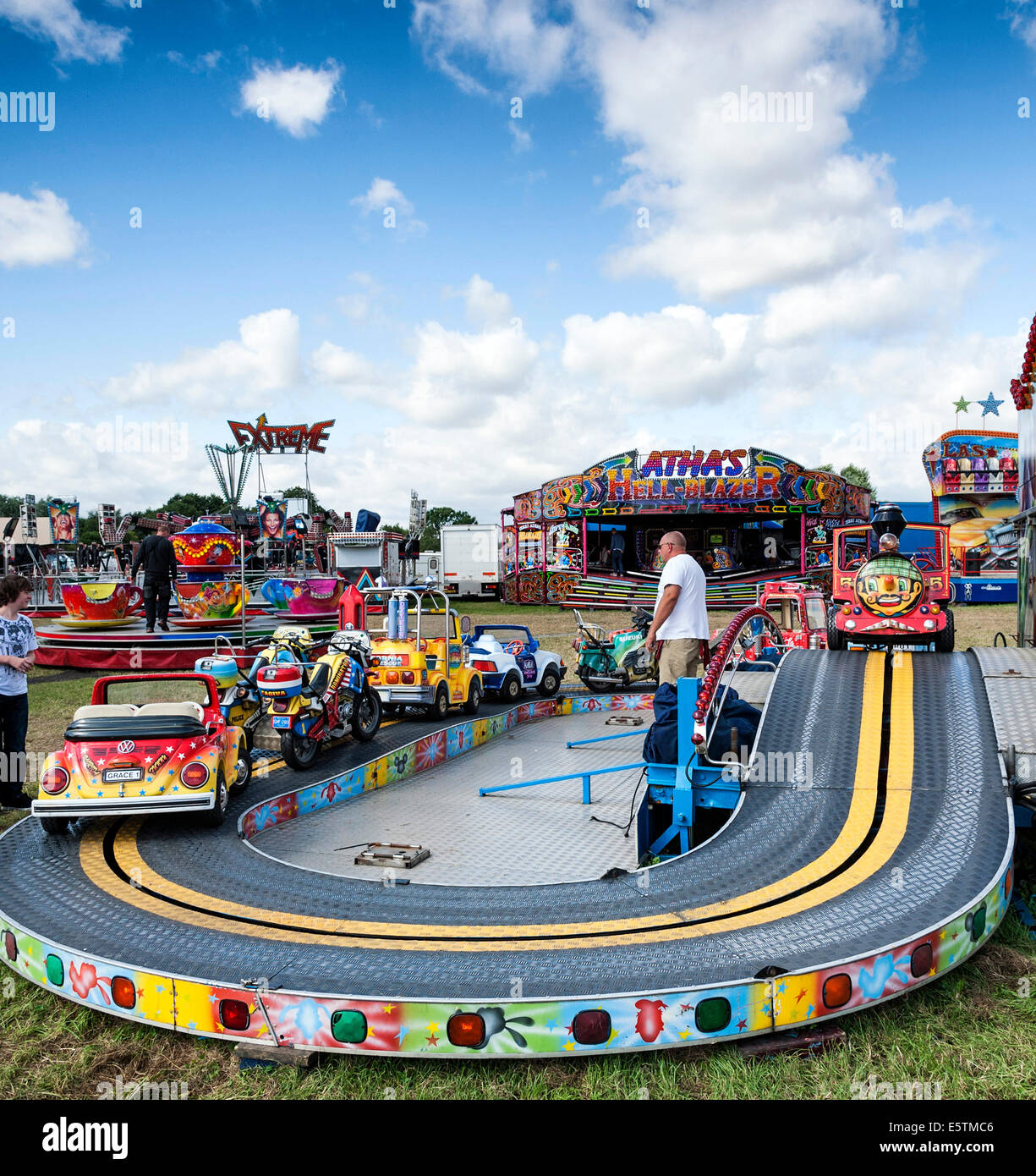 Steam fair traction engine funfair hi-res stock photography and images ...