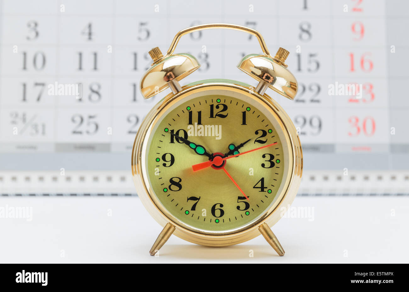 Planner clock hi-res stock photography and images - Alamy