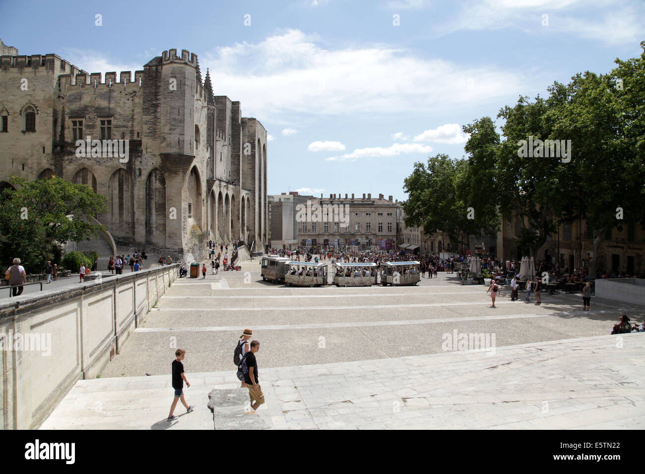 Avignon.France.tourist train.Palais des Papes. Vaucluse, Provence-Alpes ...