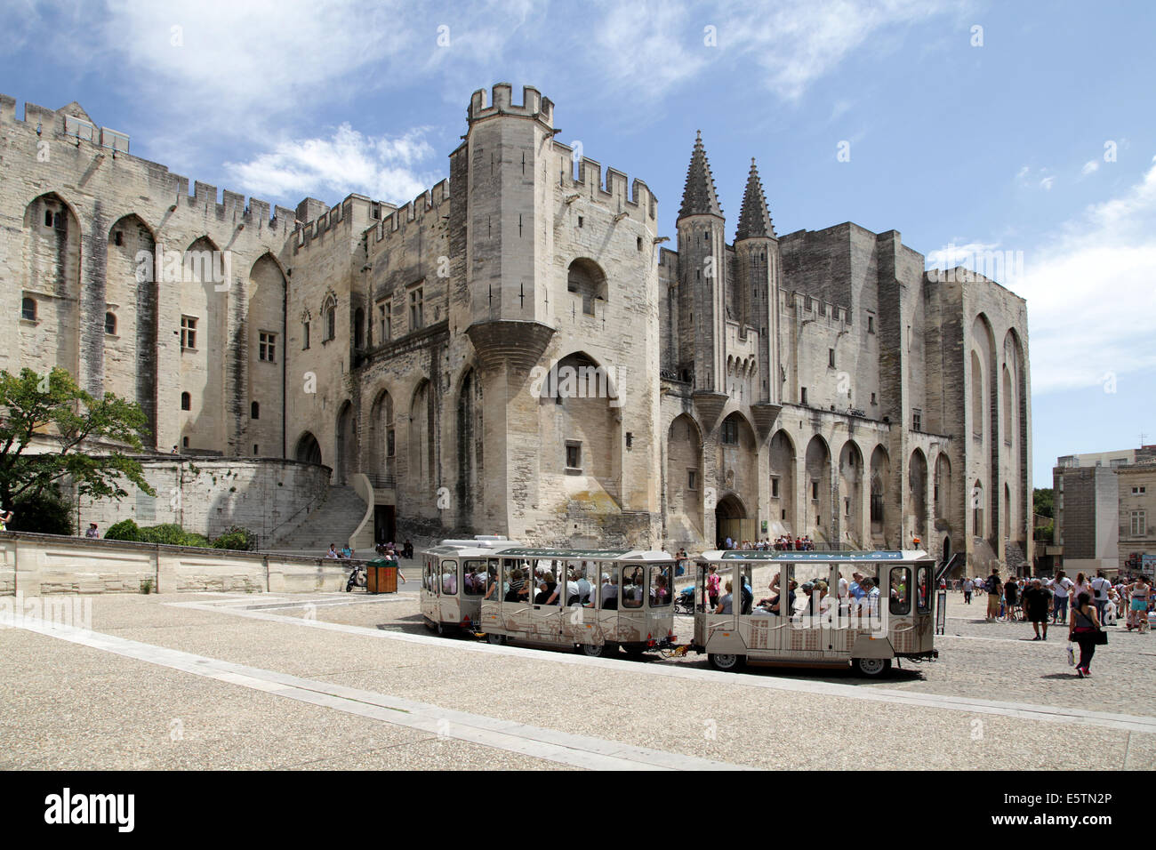 Avignon.France.tourist train.Palais des Papes. Vaucluse, Provence-Alpes ...