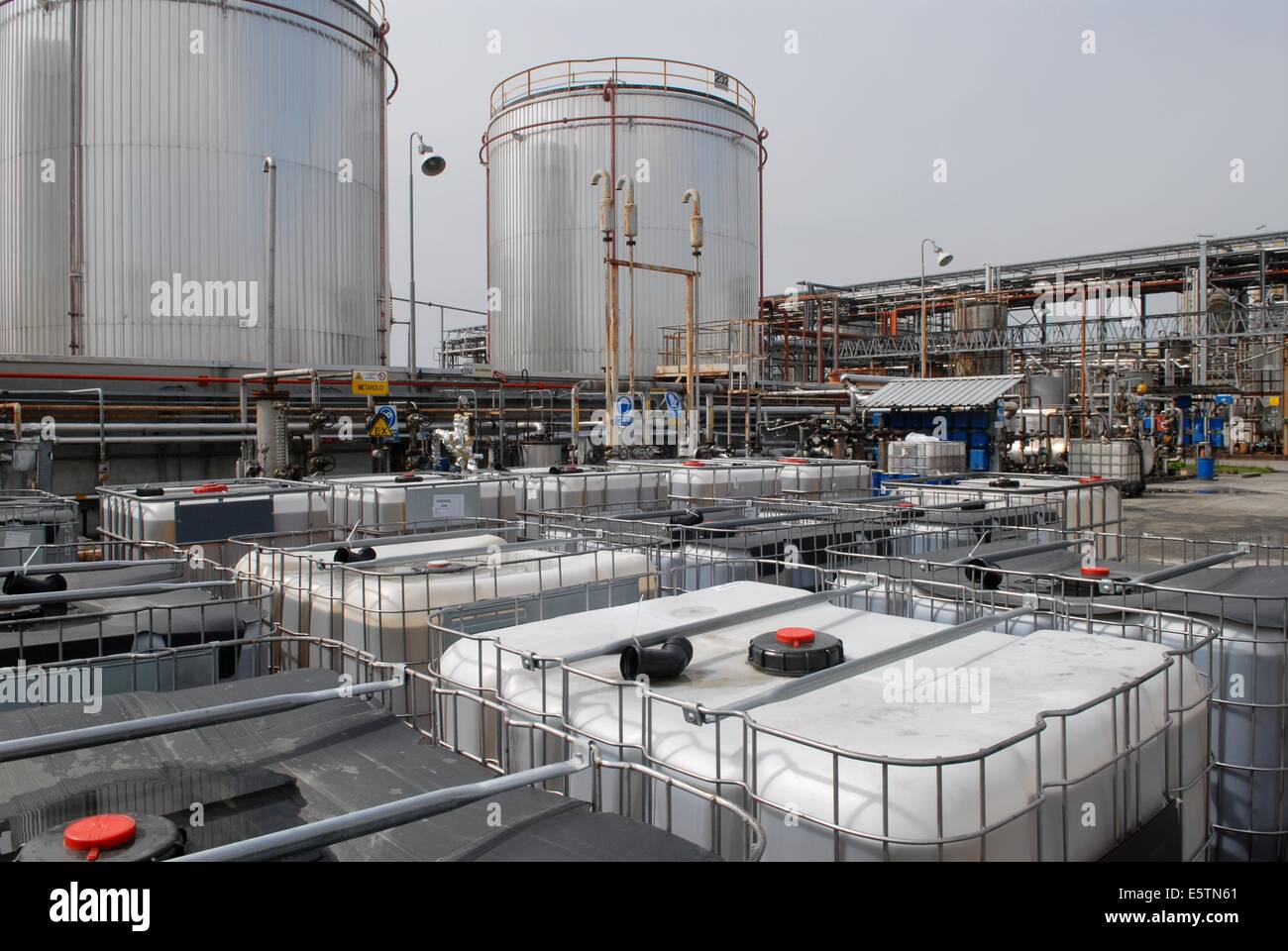 Italy, refinery for the production of biodiesel ecological fuel Stock ...
