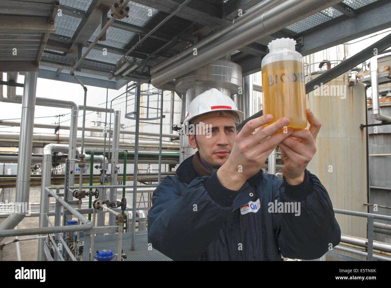 Italy, refinery for the production of biodiesel ecological fuel Stock ...