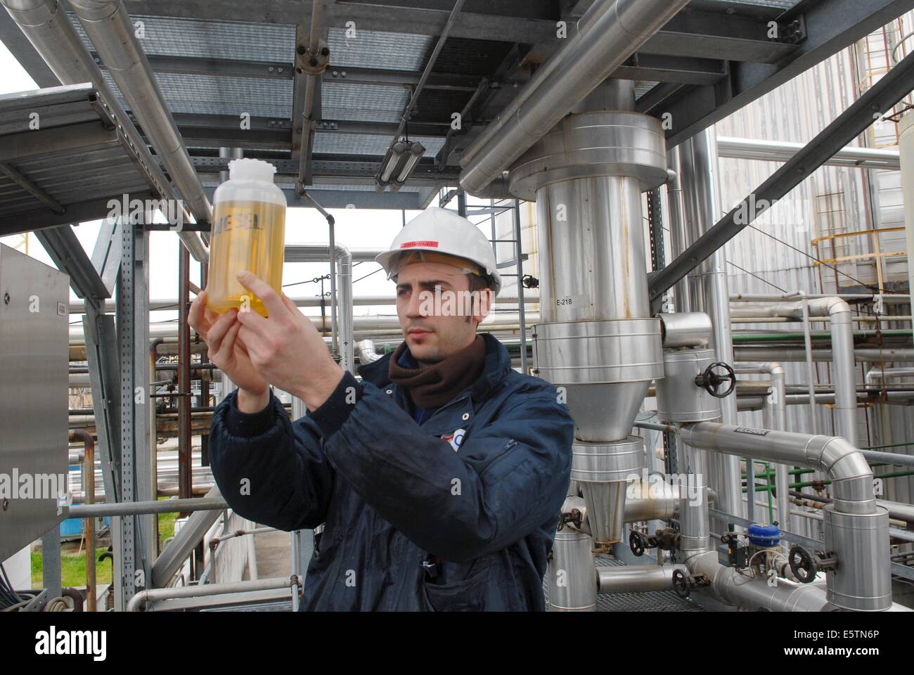 Italy, refinery for the production of biodiesel ecological fuel Stock ...