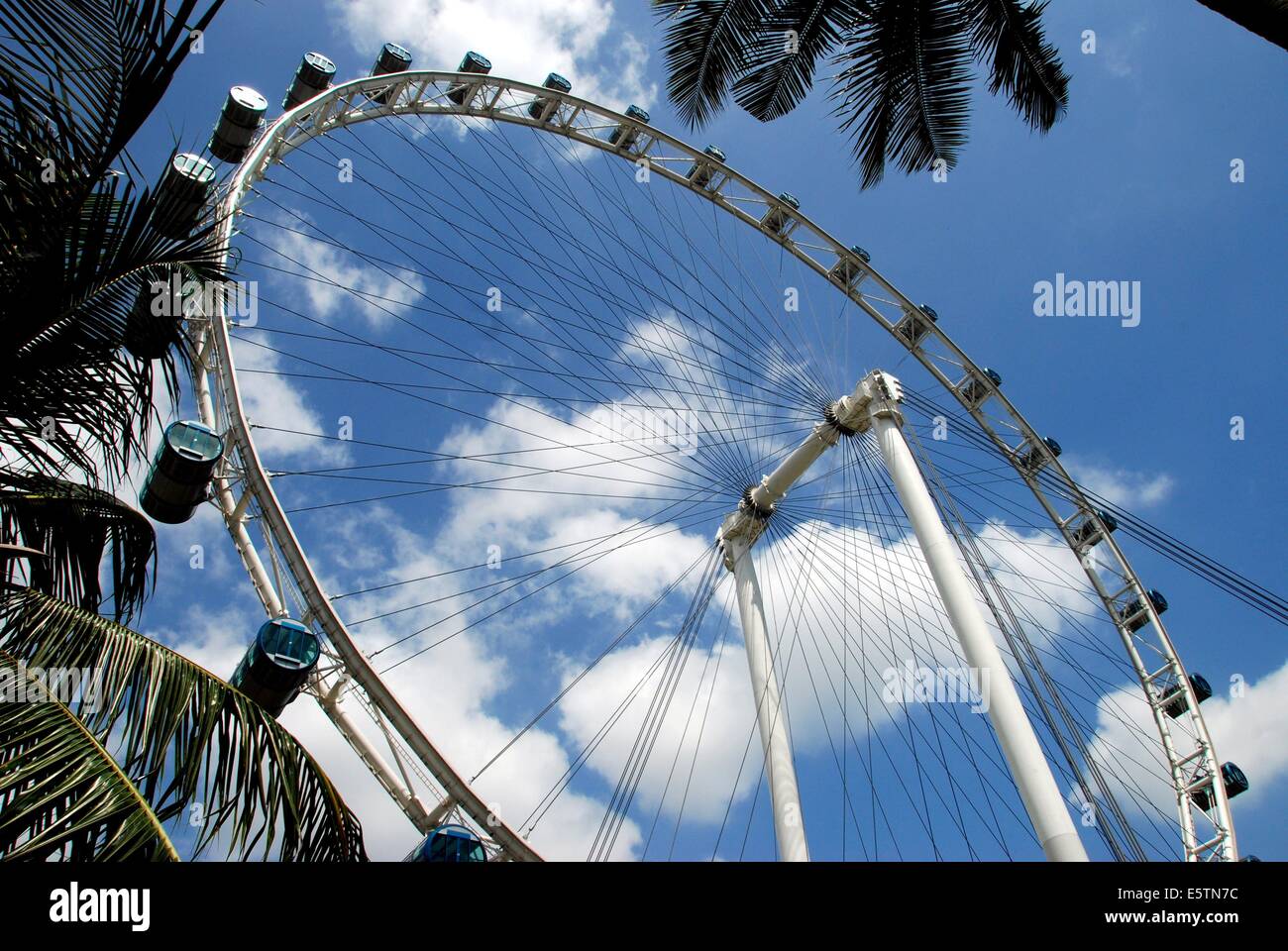 SINGAPORE: The huge Singapore Flyer observation wheel stands 541' high ...