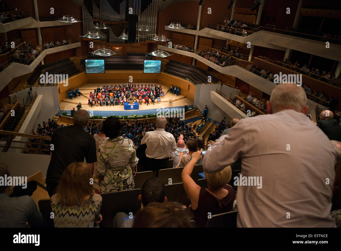 Graduation ceremony manchester metropolitan university hi-res stock ...