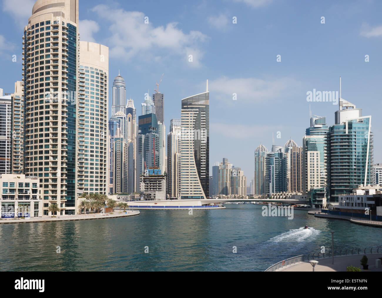 DUBAI, UAE - NOVEMBER 16: Modern buildings in Dubai Marina, on November ...