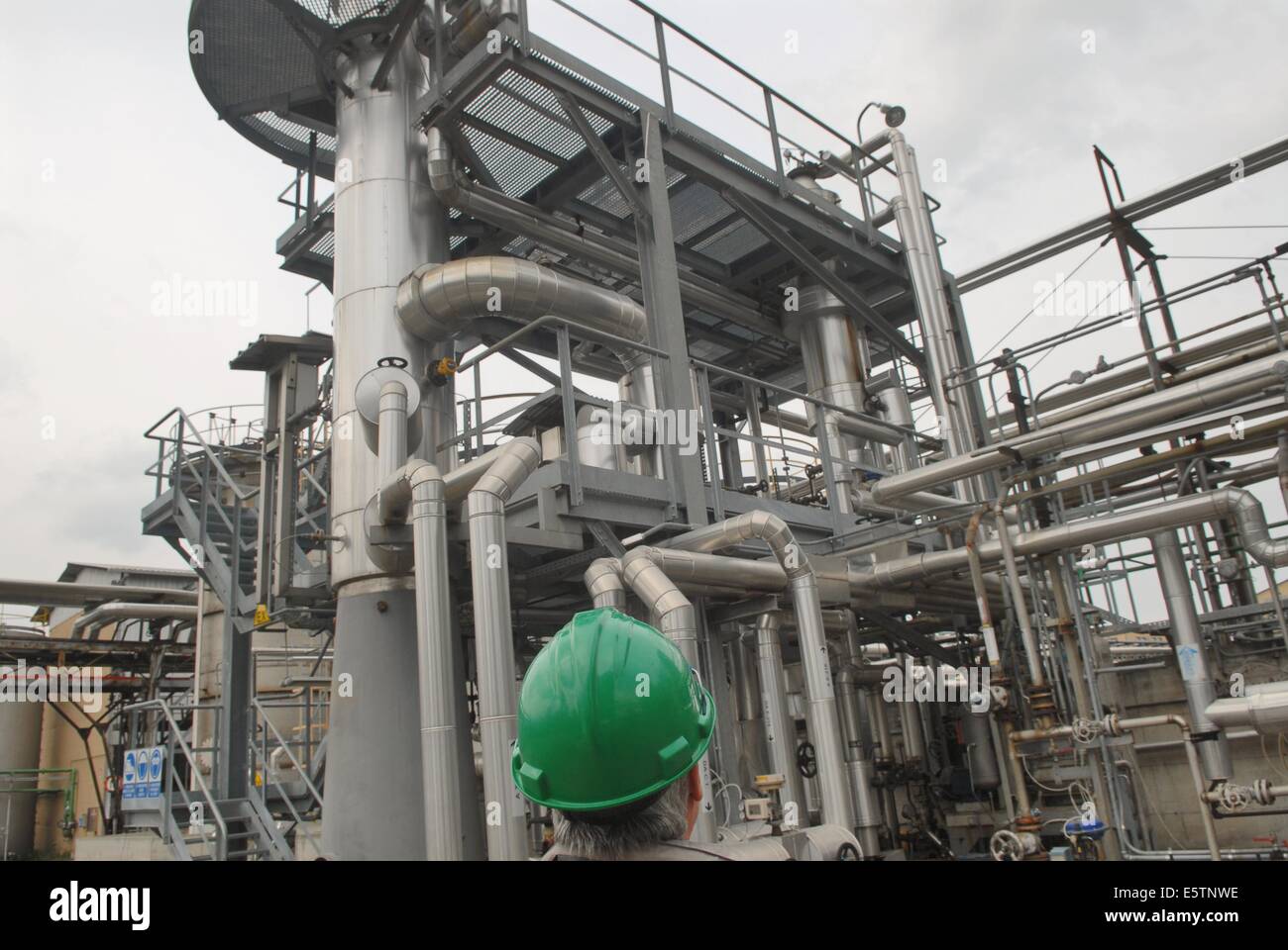 Italy, refinery for the production of biodiesel ecological fuel Stock ...