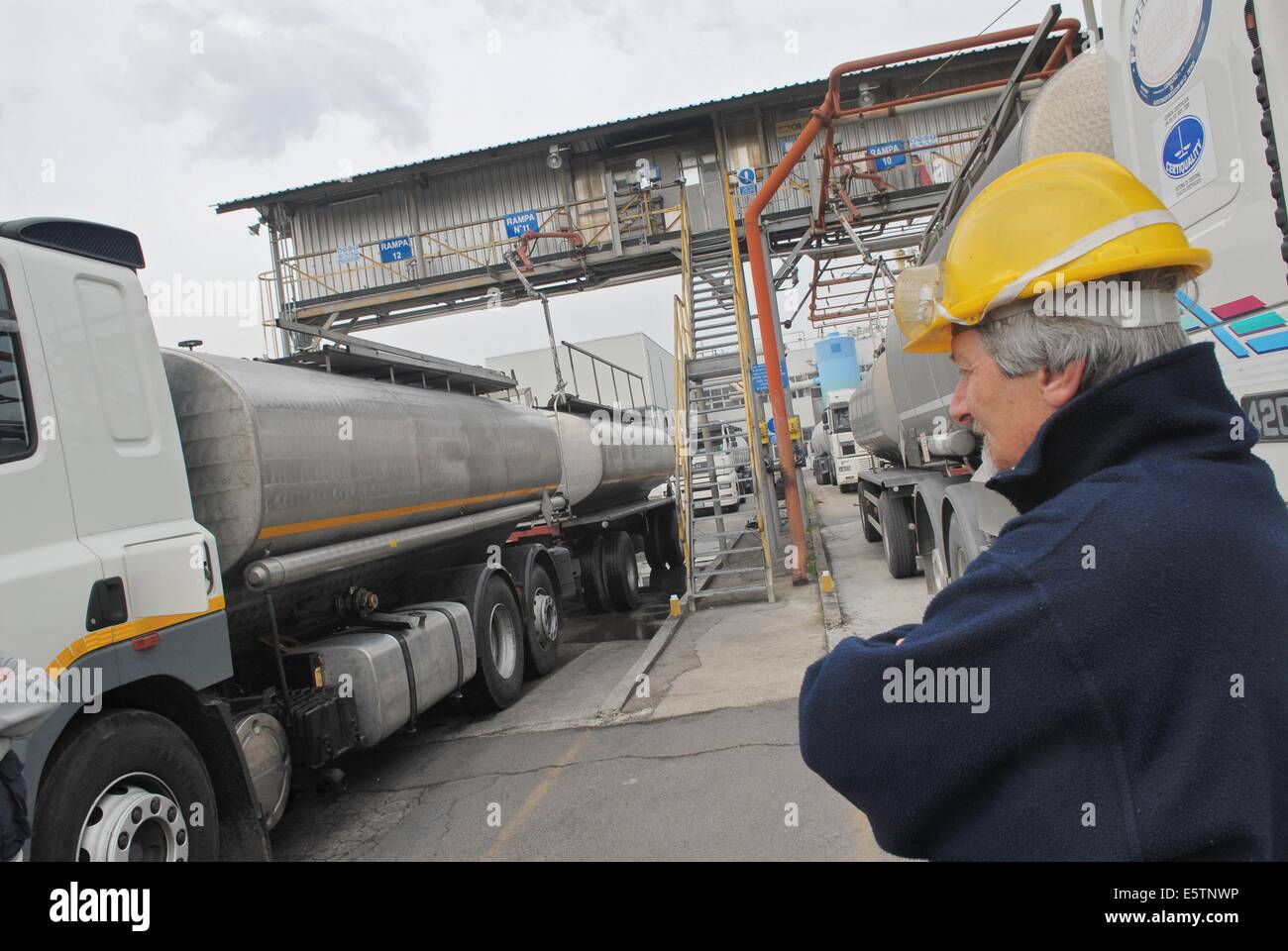 Italy, refinery for the production of biodiesel ecological fuel Stock ...