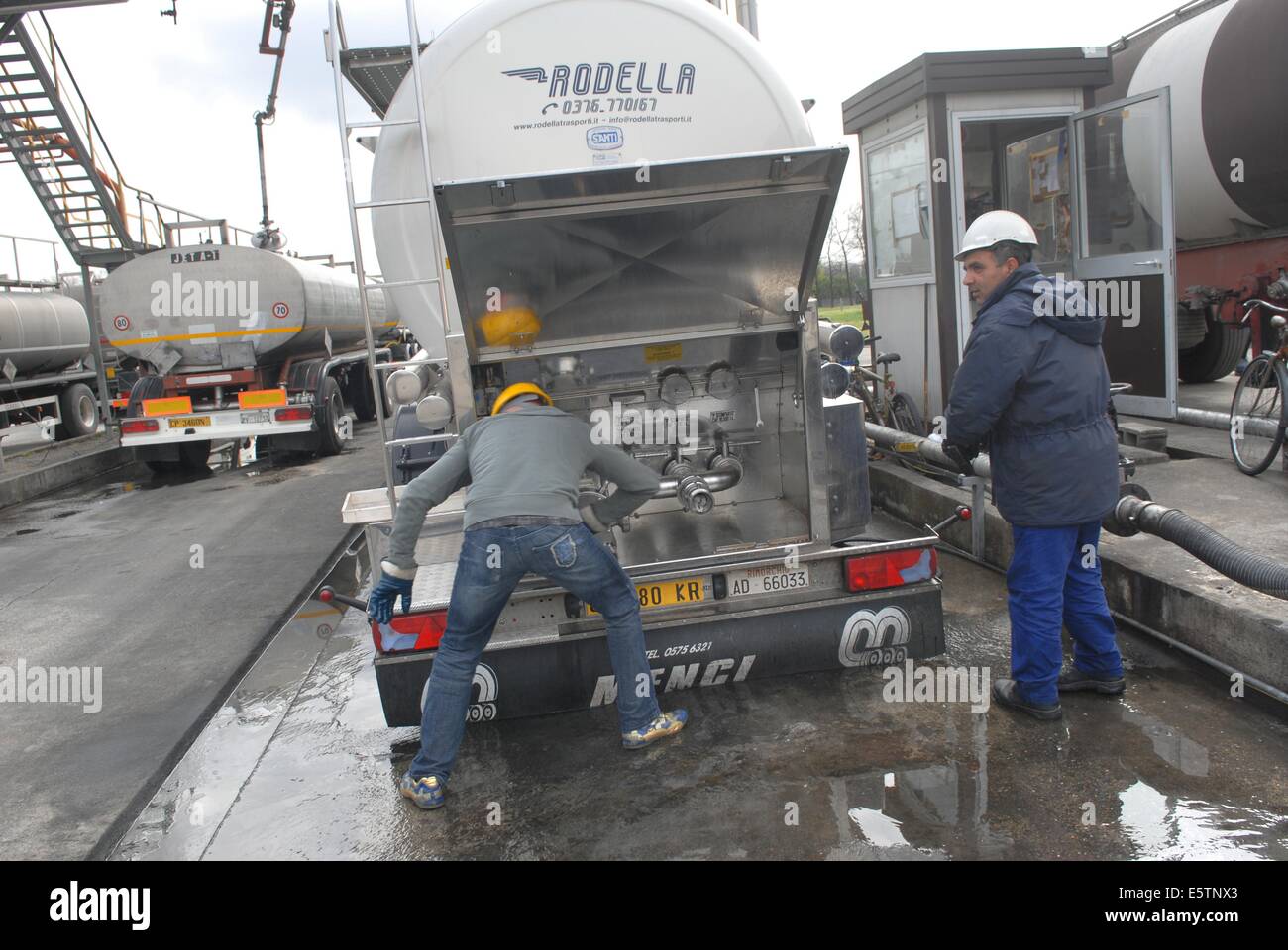 Italy, refinery for the production of biodiesel ecological fuel Stock ...