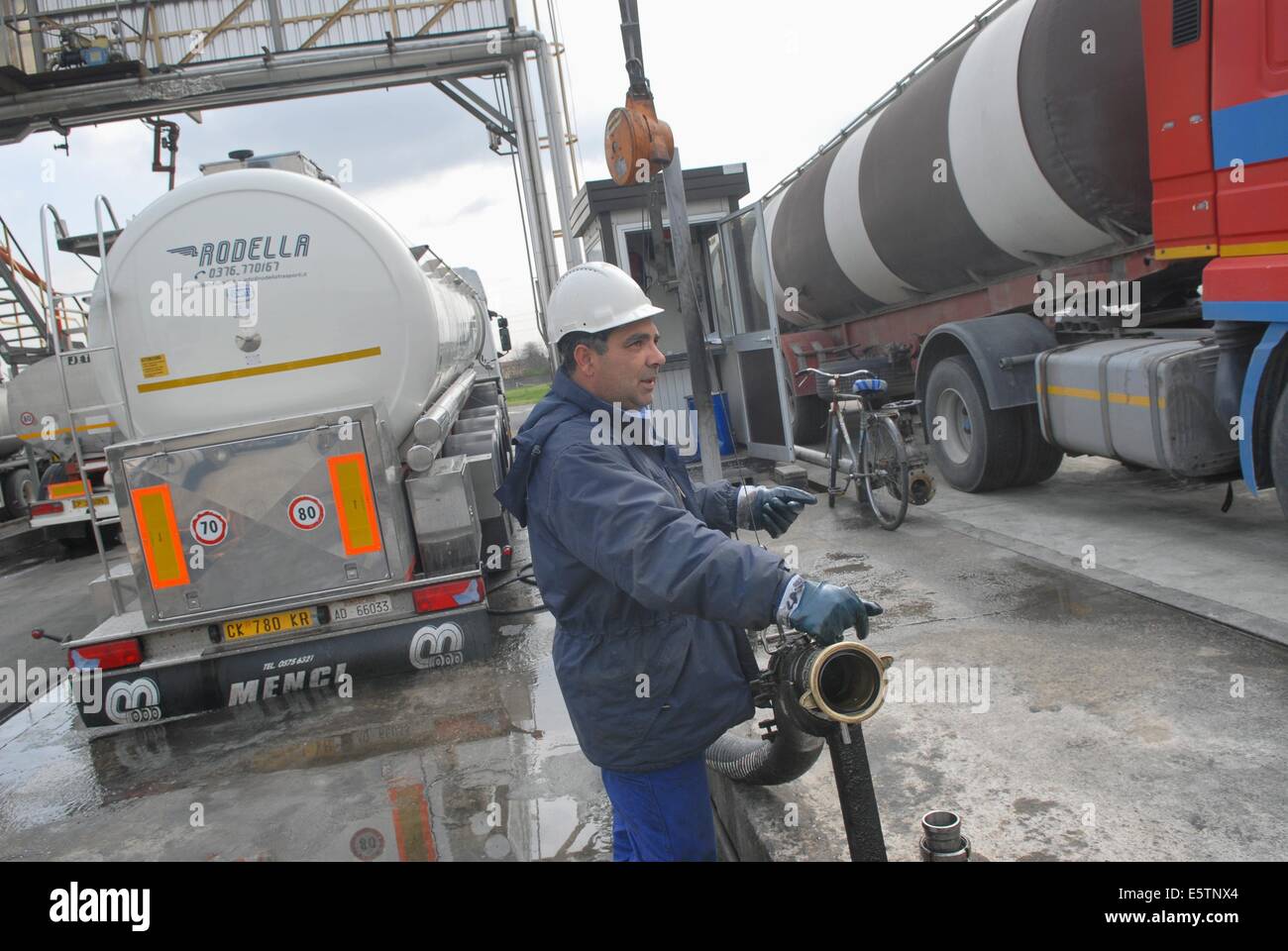 Italy, refinery for the production of biodiesel ecological fuel Stock ...