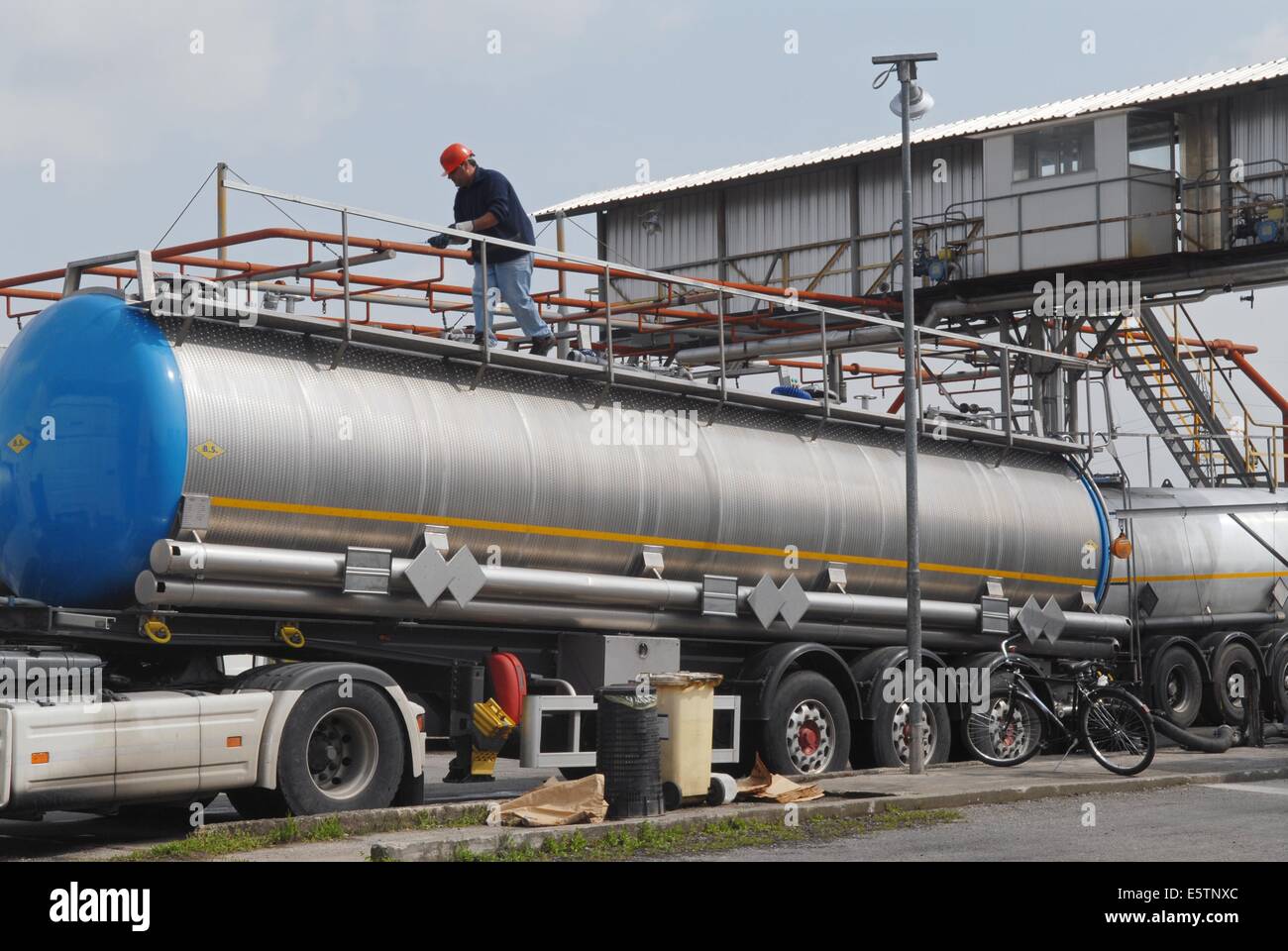 Italy, refinery for the production of biodiesel ecological fuel Stock ...