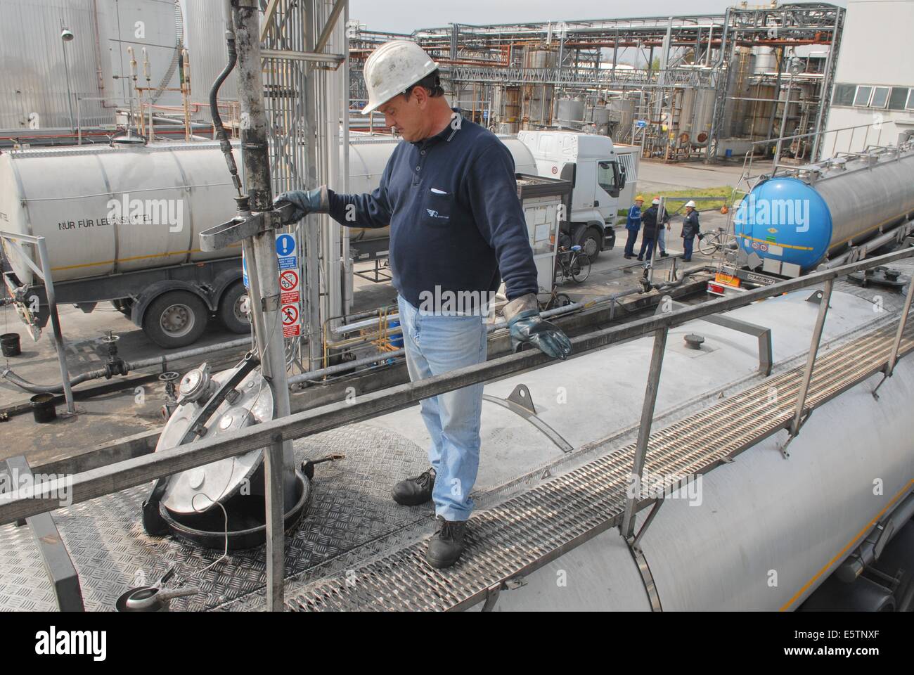 Italy, refinery for the production of biodiesel ecological fuel Stock ...