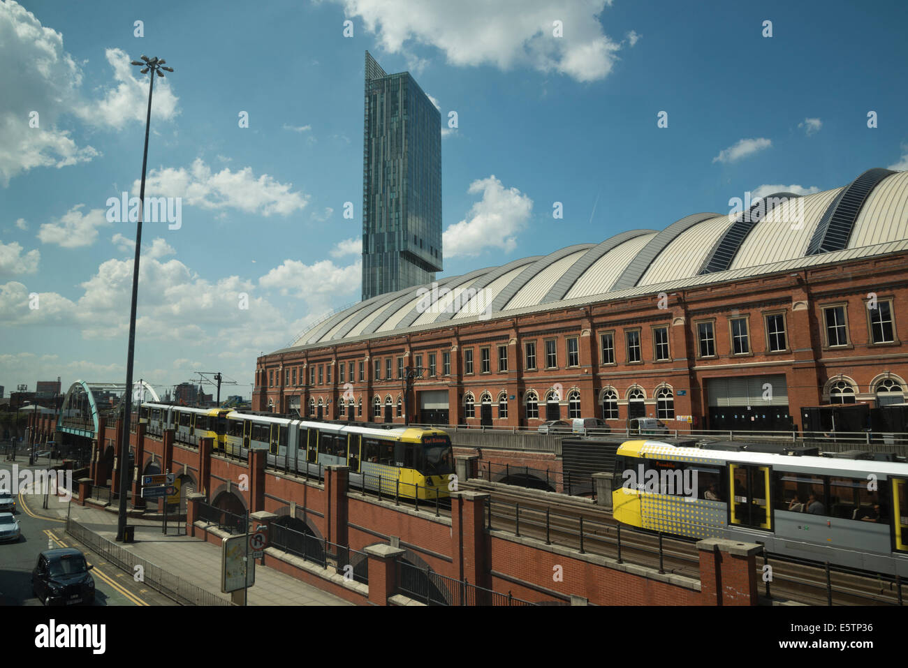 Manchester Central Convention Complex and Hilton Hotel behind Stock ...
