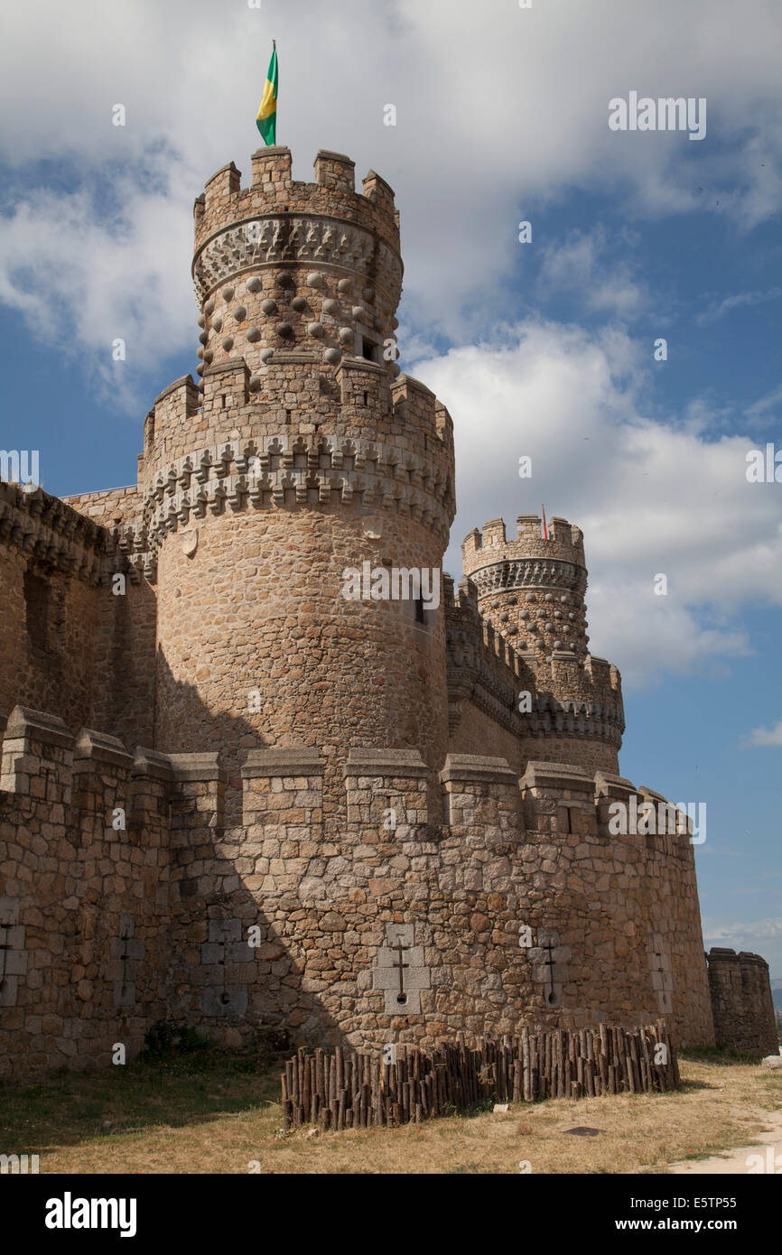 Castle of Manzanares el Real, Madrid, Spain Stock Photo - Alamy