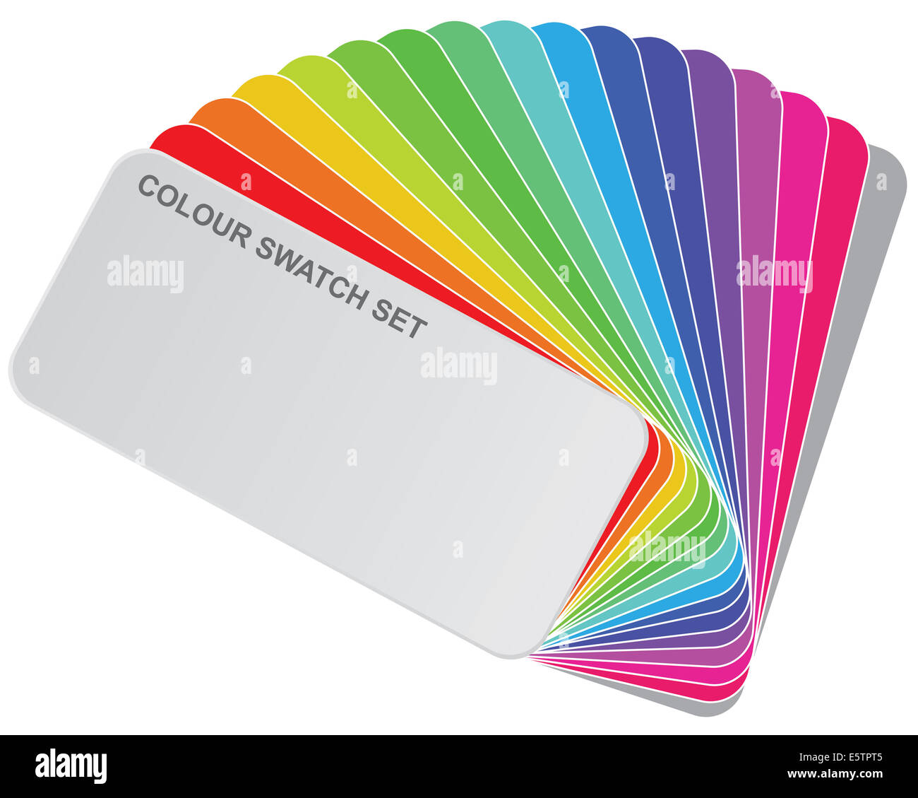 Illustration - Colour guide set of Swatches Stock Photo - Alamy