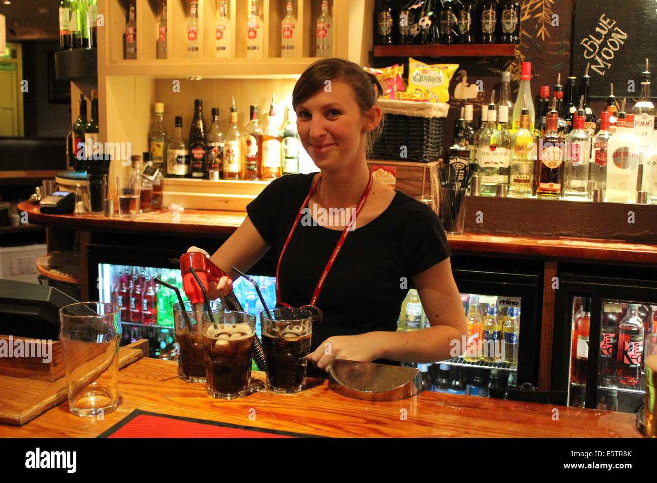 Barmaid uk hi-res stock photography and images - Alamy