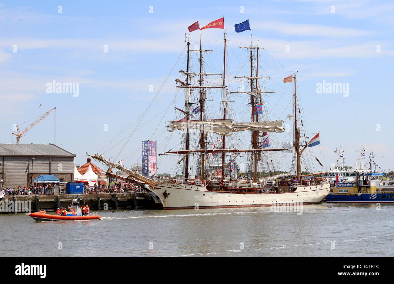 Dutch steel-hulled barque and tall ship Europa at the July 2014 Tall ...