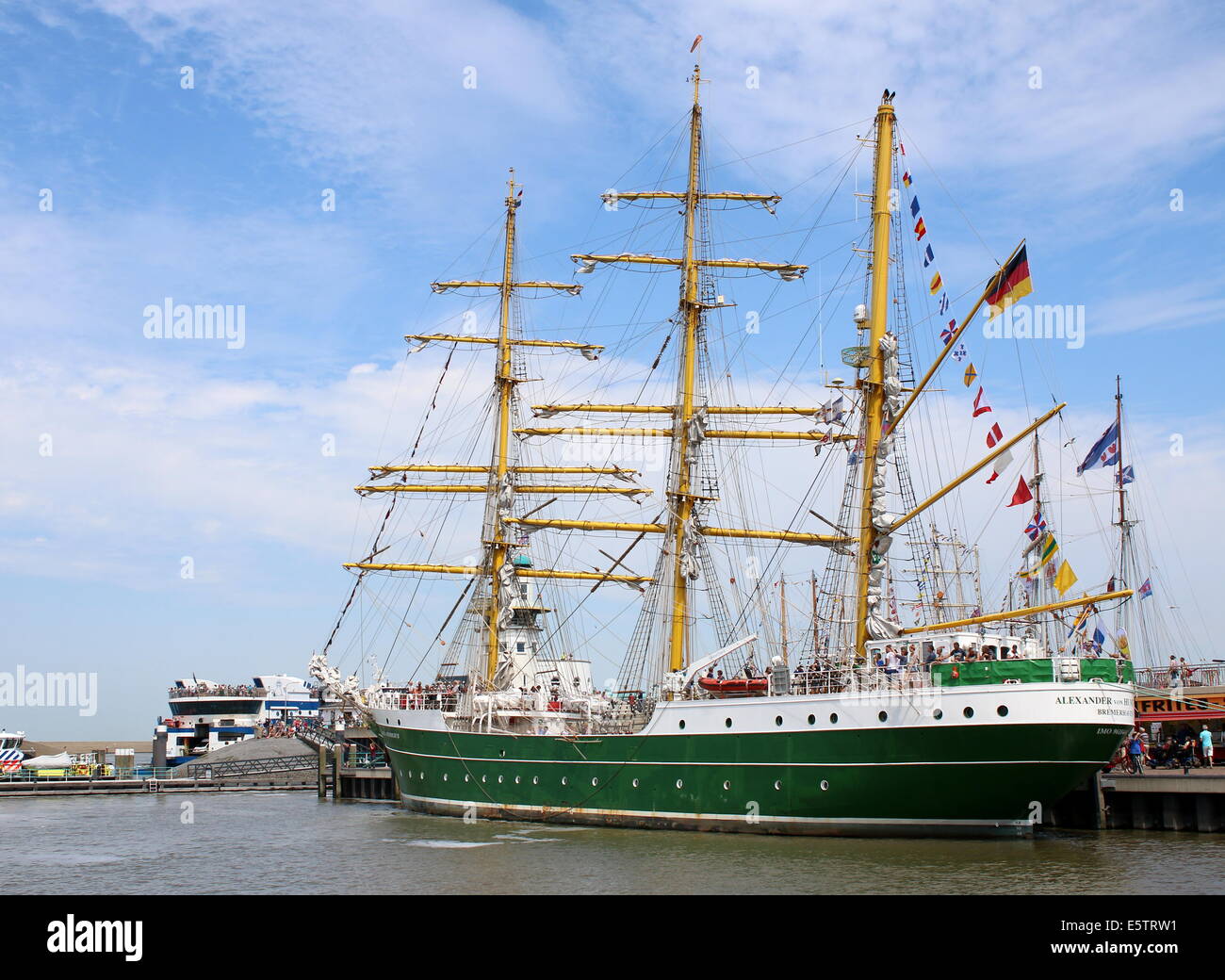 Alexander von Humboldt historical tall ship at the July 2014 Tall Ship ...