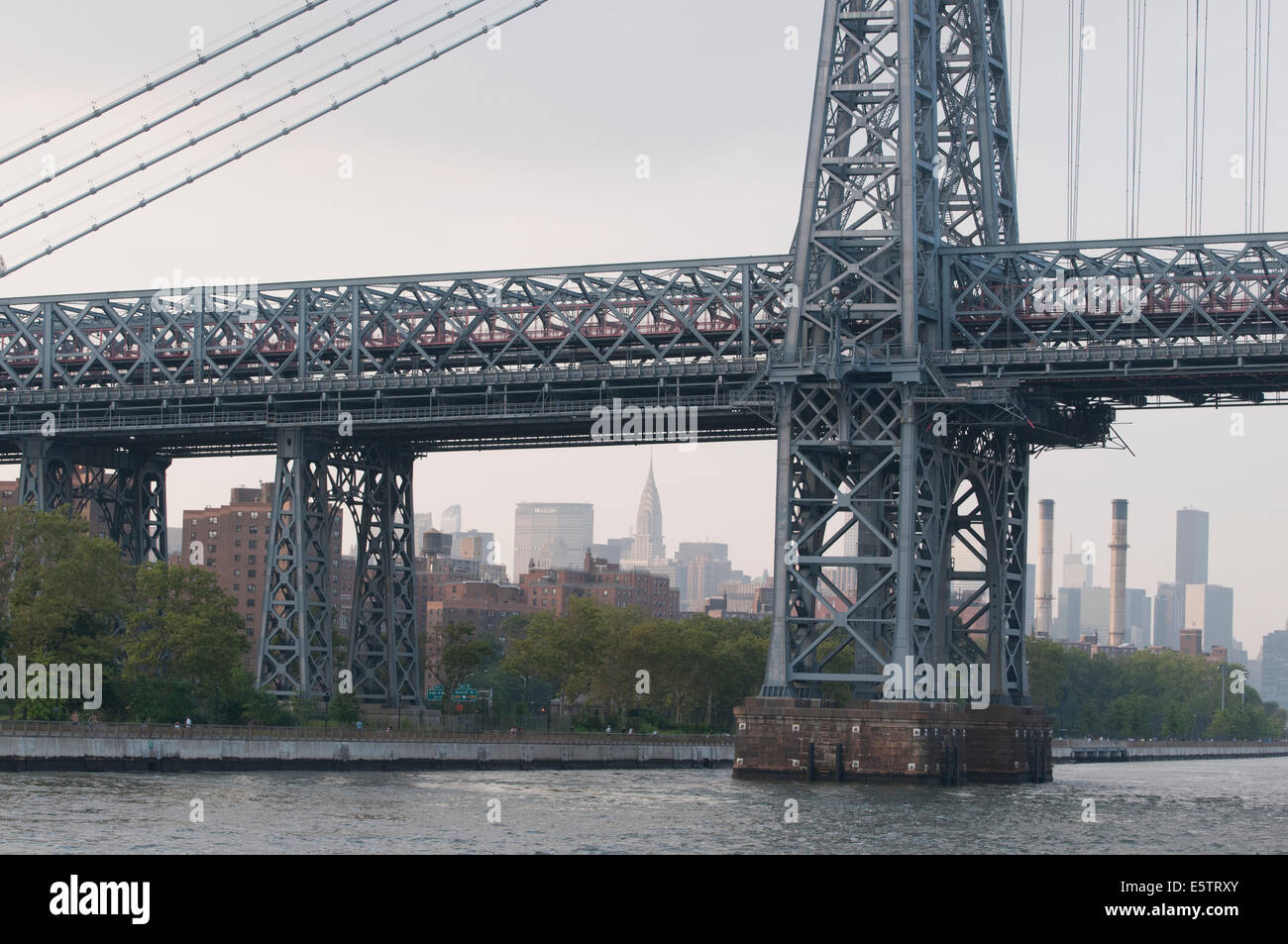 The Williamsburg Bridge, which opened in Dec. 1903, connects the Lower East Side of Manhattan ...