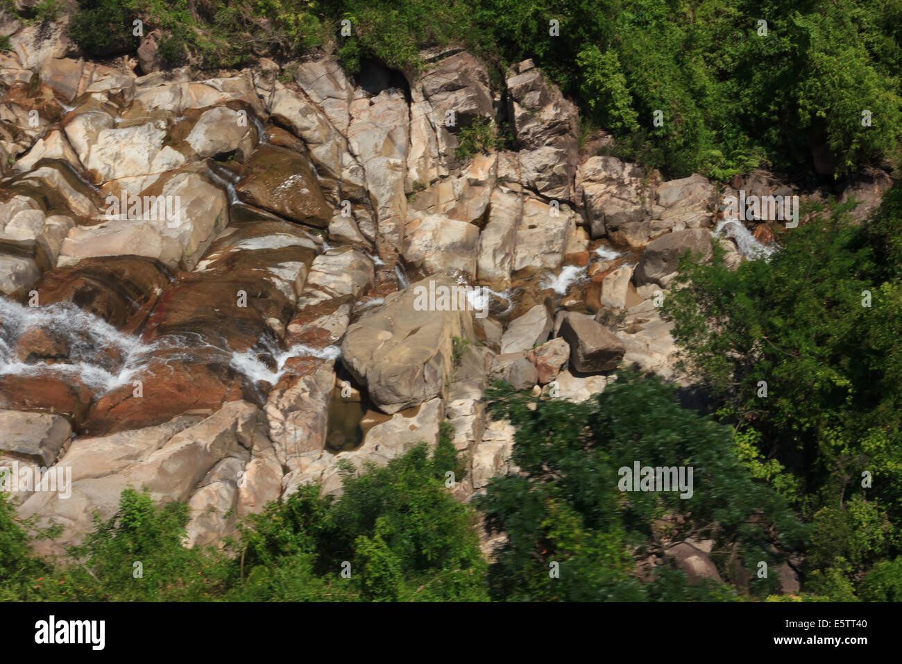 Waterfall high angle Stock Photo - Alamy