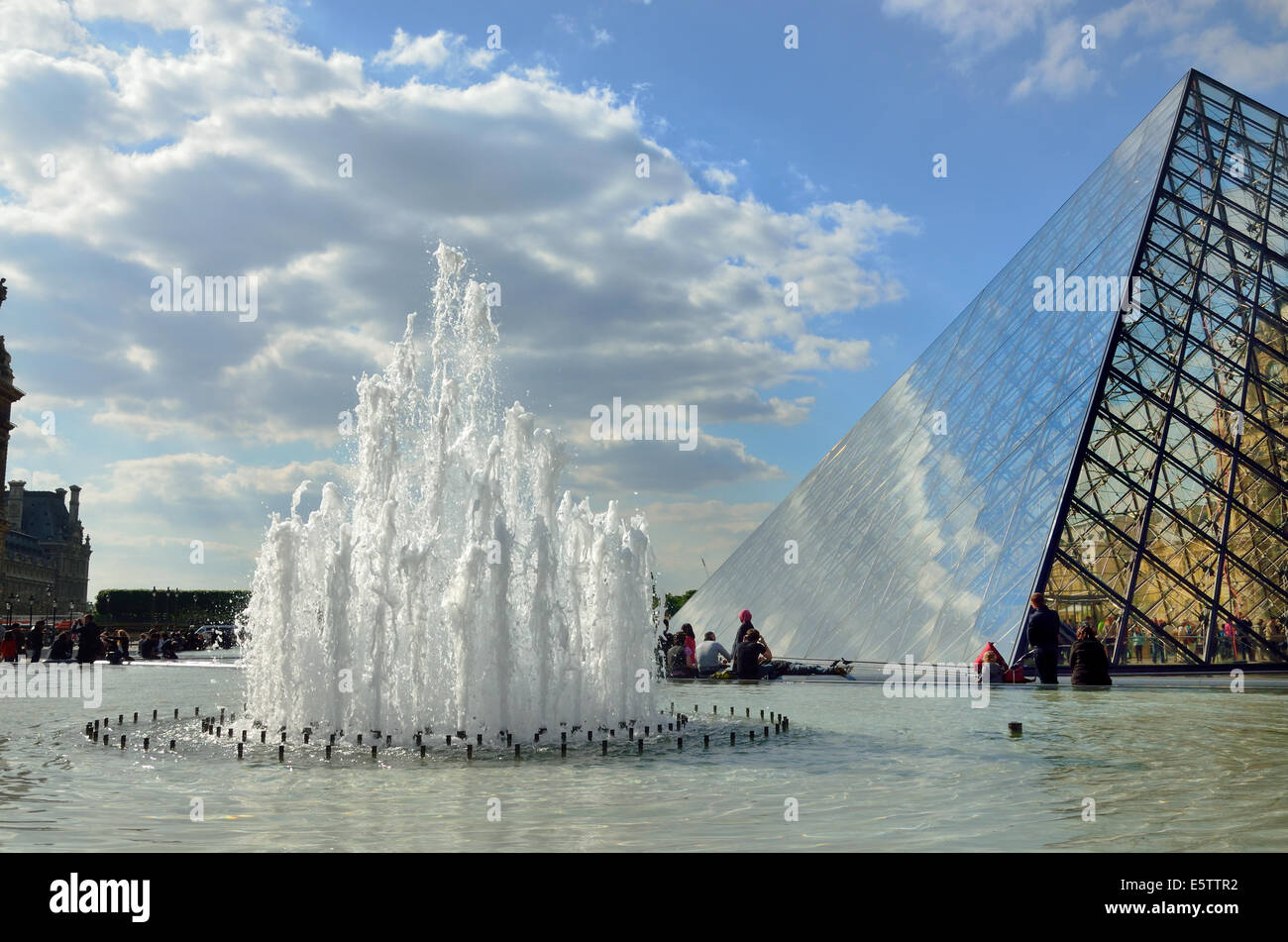 View of the Louvre outdoors Stock Photo - Alamy