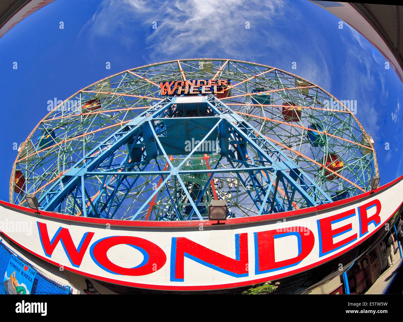 Coney Island Wonder Wheel Stock Photo - Alamy