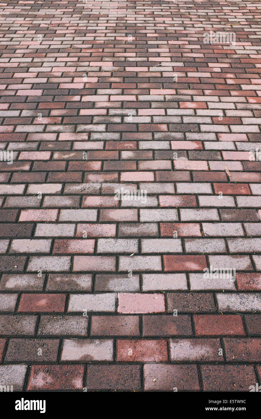 Brick Walk Way background Stock Photo - Alamy