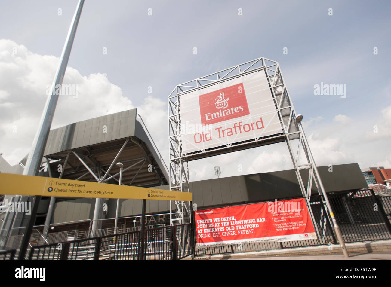 Emirates Old Trafford. Lancashire County Cricket Ground Stock Photo - Alamy