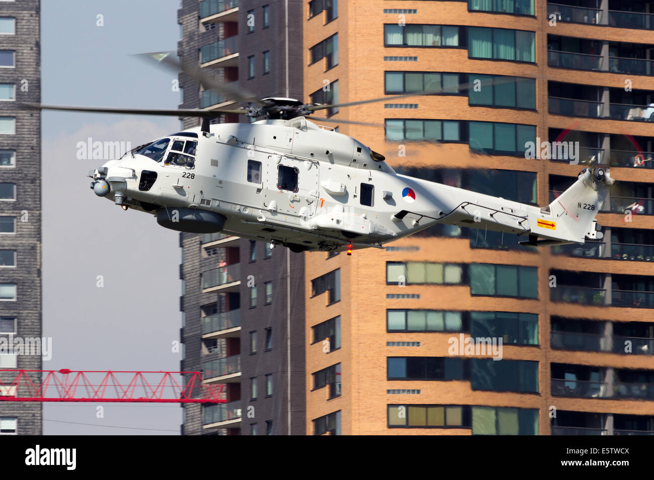 ROTTERDAM, HOLLAND - SEPTEMBER 8: Demonstration of a rescue operation ...
