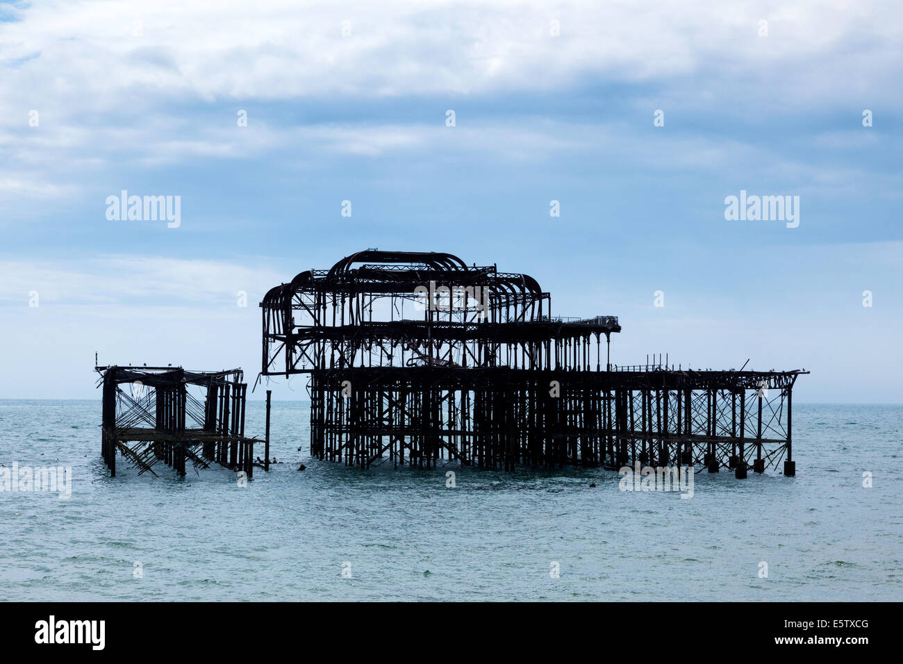 Brighton west pier burnt down hi-res stock photography and images - Alamy