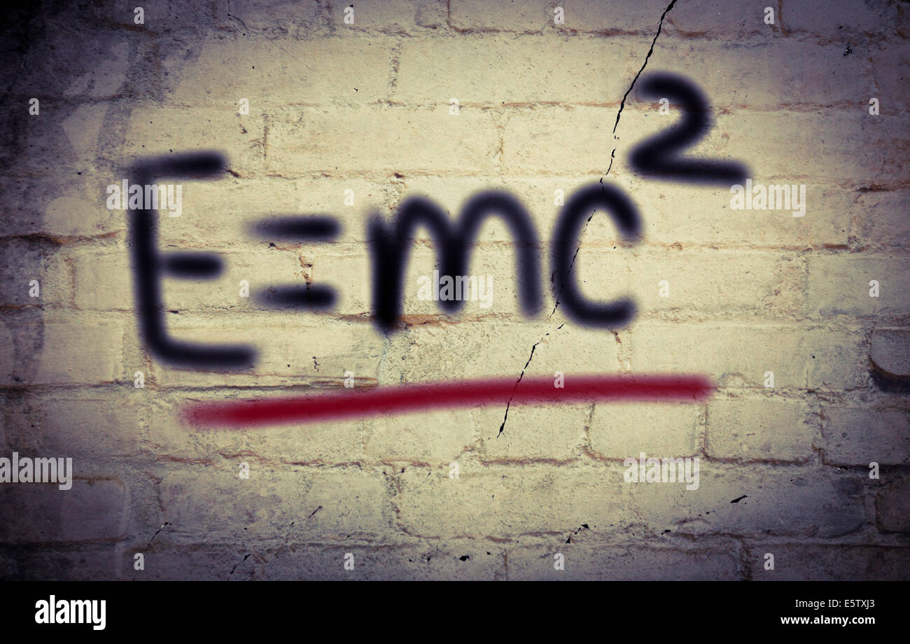 E=mc² Albert Einsteins Physical Formula Concept Stock Photo - Alamy