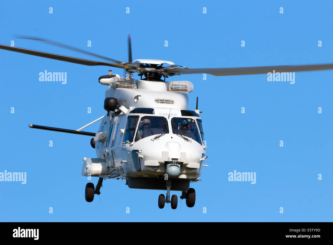 Belgian Navy NH90 helicopter take off during the Dutch Air Force Open ...
