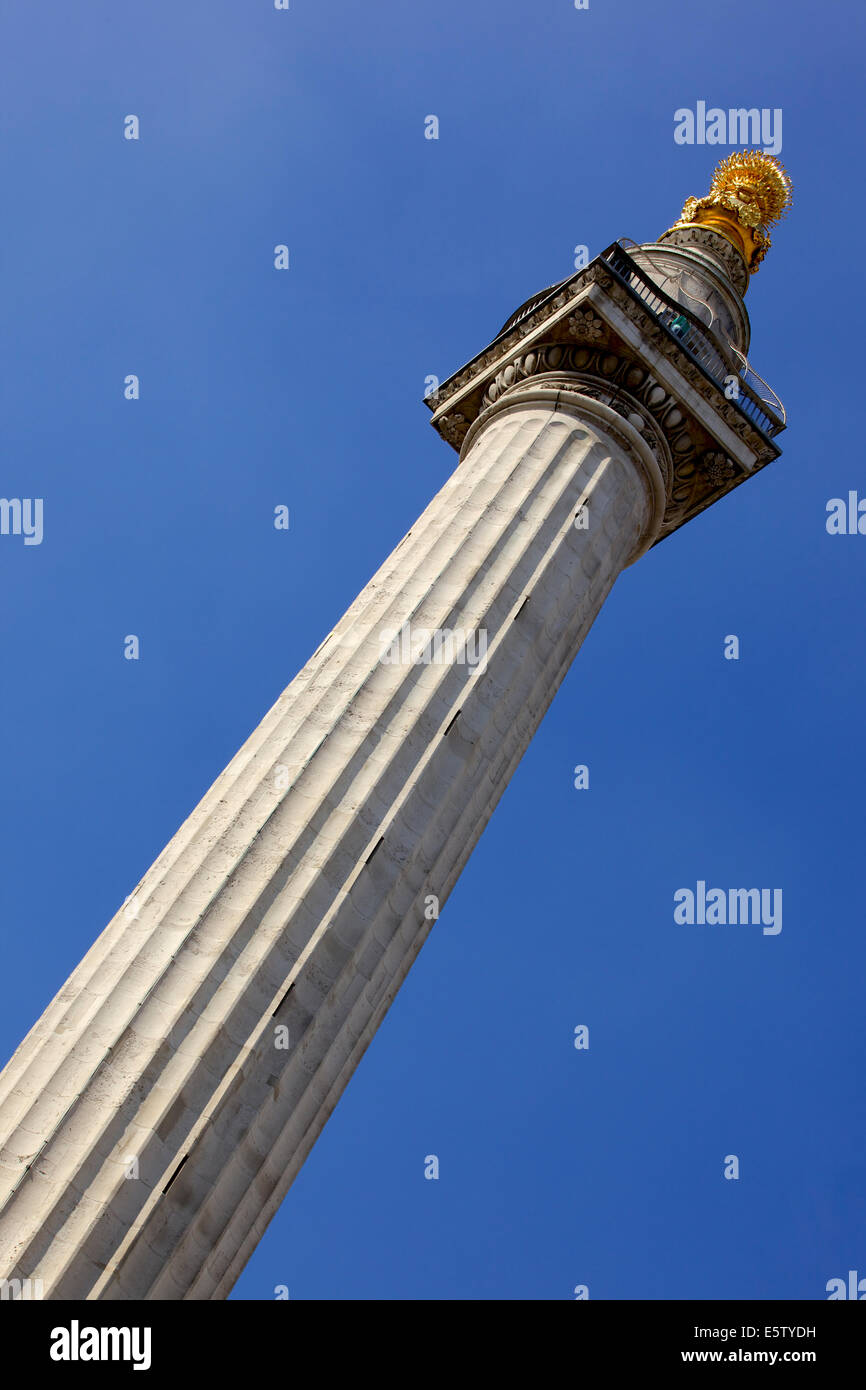 The Monument to the Great Fire of London 1666, by Sir Christopher Wren ...