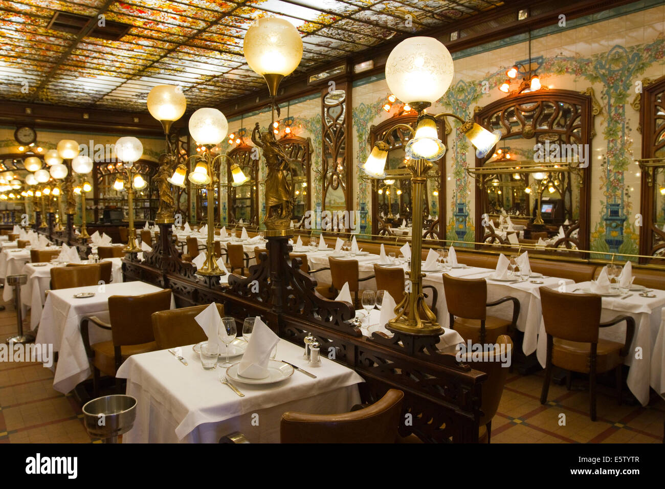 Art Nouveau style restaurant " Montparnasse 1900 Stock Photo, Royalty ...