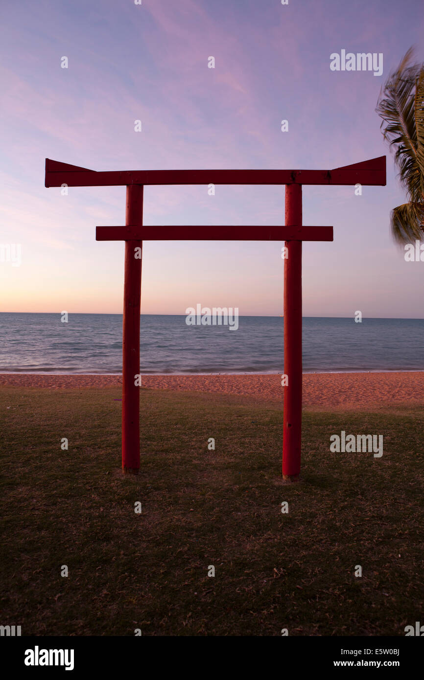 Japanese style Torii gate in Broome, Western Australia Stock Photo - Alamy