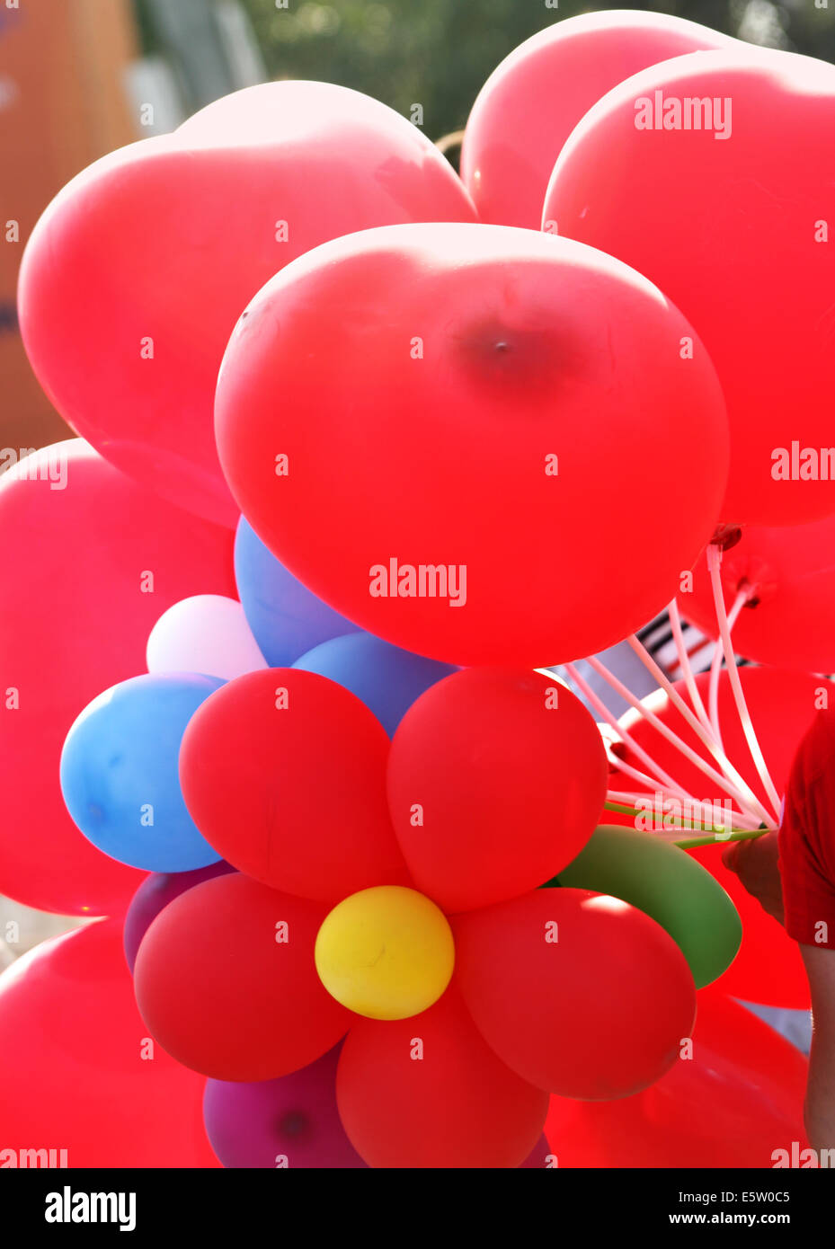 Colorful balloons, may be used as background Stock Photo - Alamy